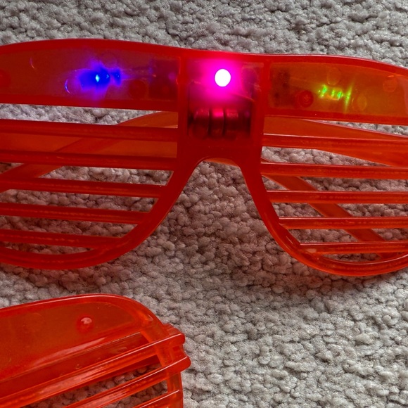 Accessories | New Flashing Shutter Glasses Light Up Rave Slotted Party ...